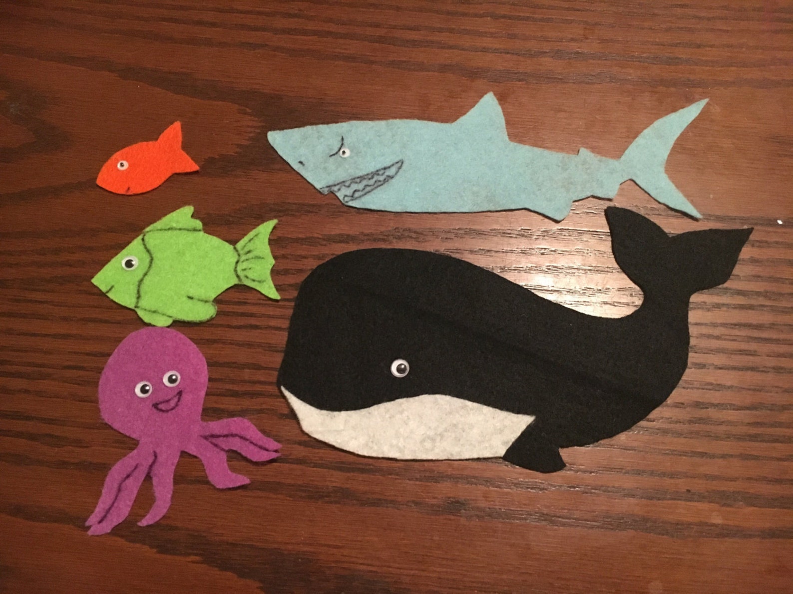 Slippery Fish Song Flannel Felt Board Story/preschool//language - Etsy