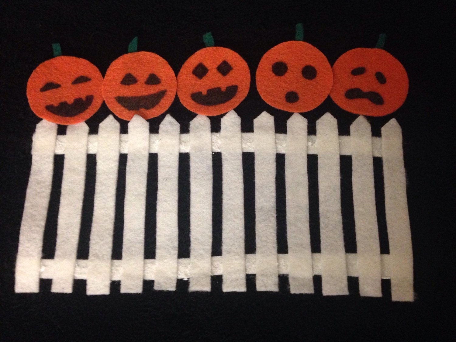 Five Pumpkins Sitting on a Gate Flannel/felt Board Story | Etsy