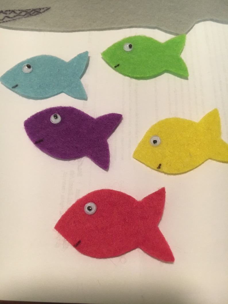 Five Little Fish Swimming in the Sea Flannel/felt Story - Etsy