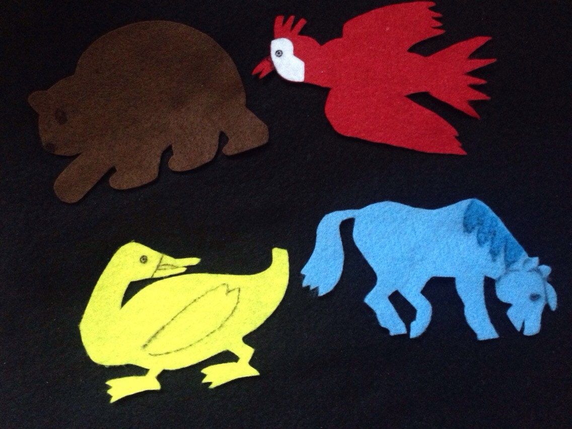 Brown Bear Brown Bear What Do You See Flannel Felt Story-preschool - Etsy