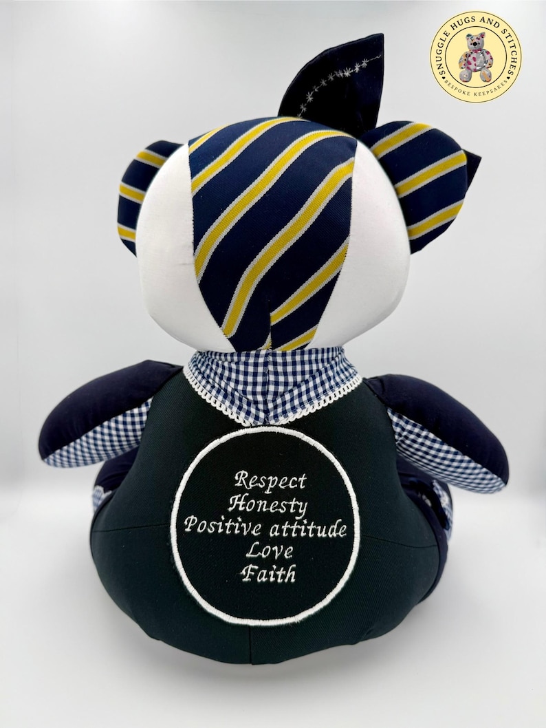 Personalized School Uniform Memory Bear – Graduation Keepsake - Etsy