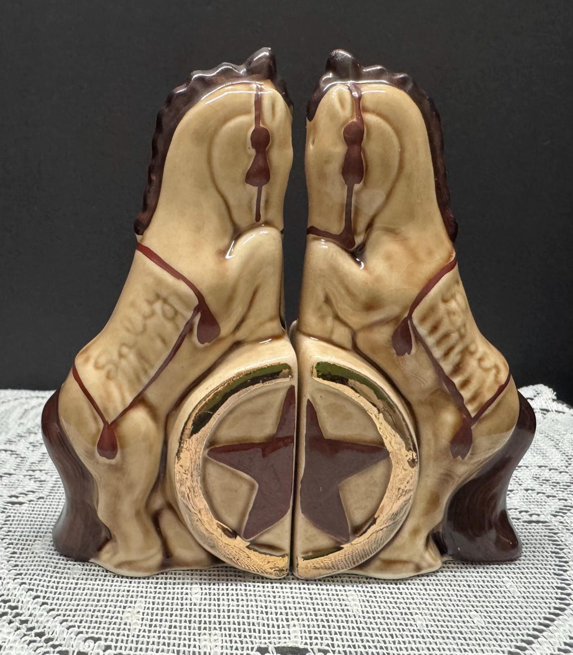 Circus Horse Bookends Salt & Pepper Shakers - Etsy