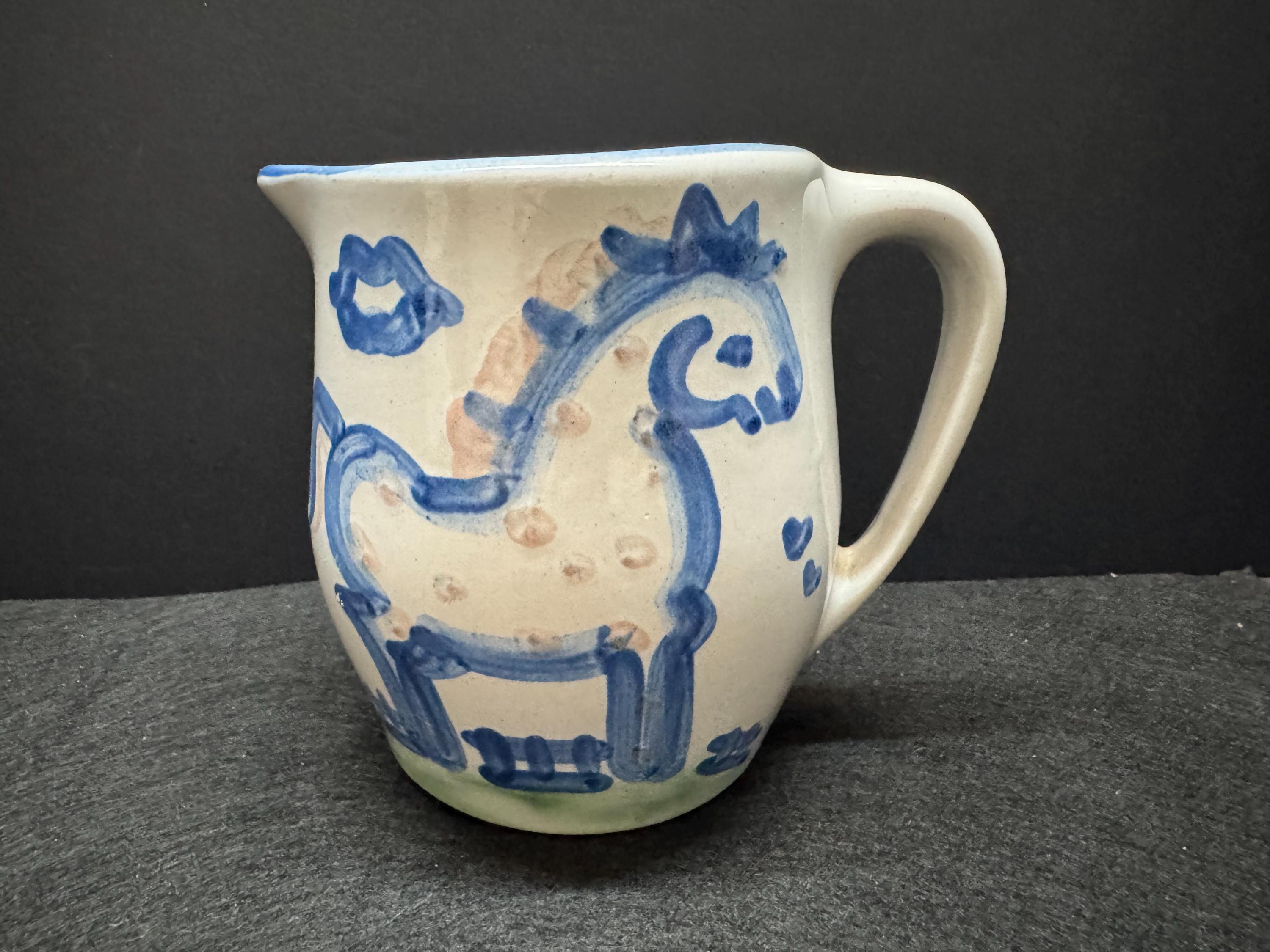 M.A. Hadley Horse Milk Pottery Pitcher - Etsy