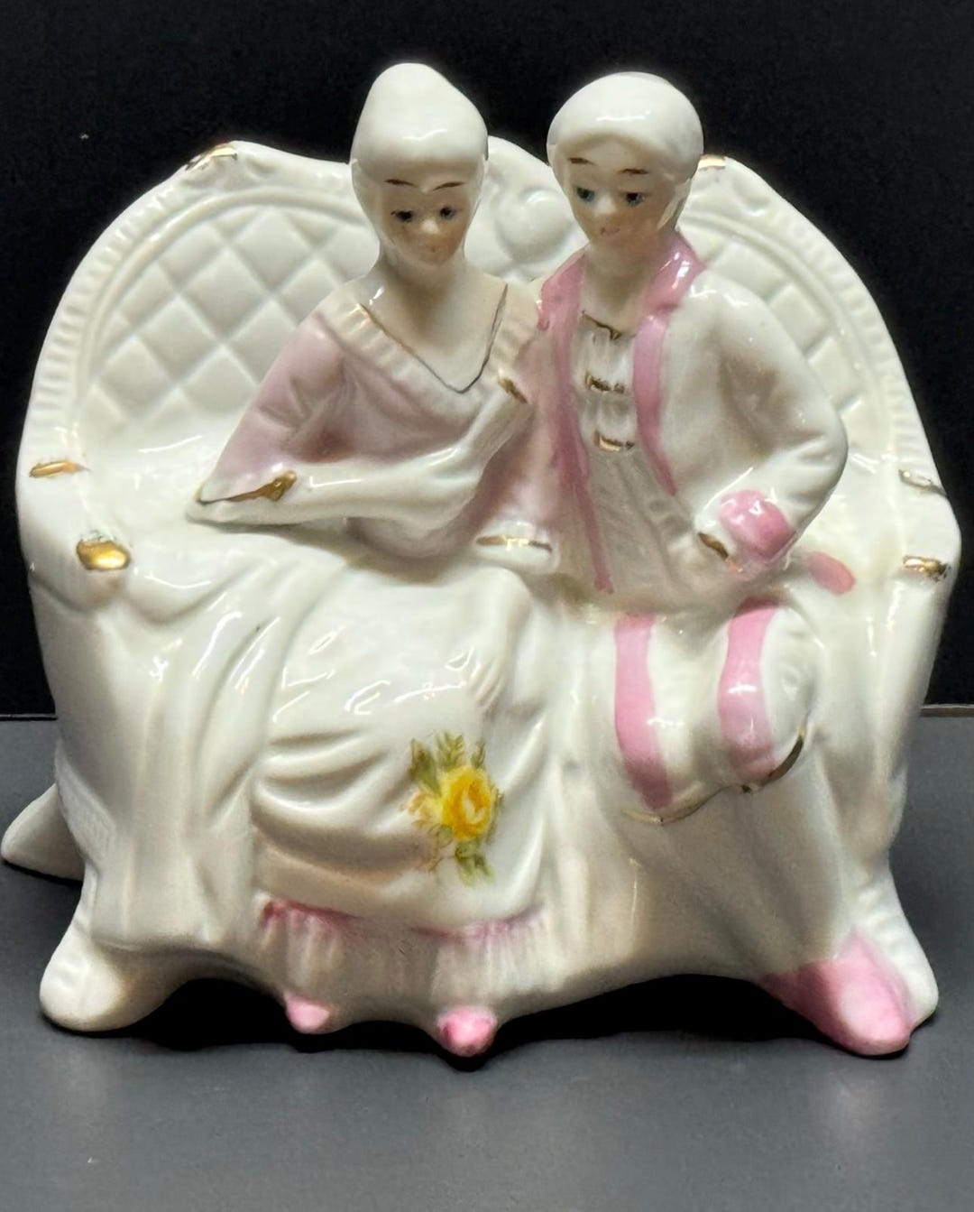 Hand Painted Vintage Porcelain Victorian Couple - Etsy