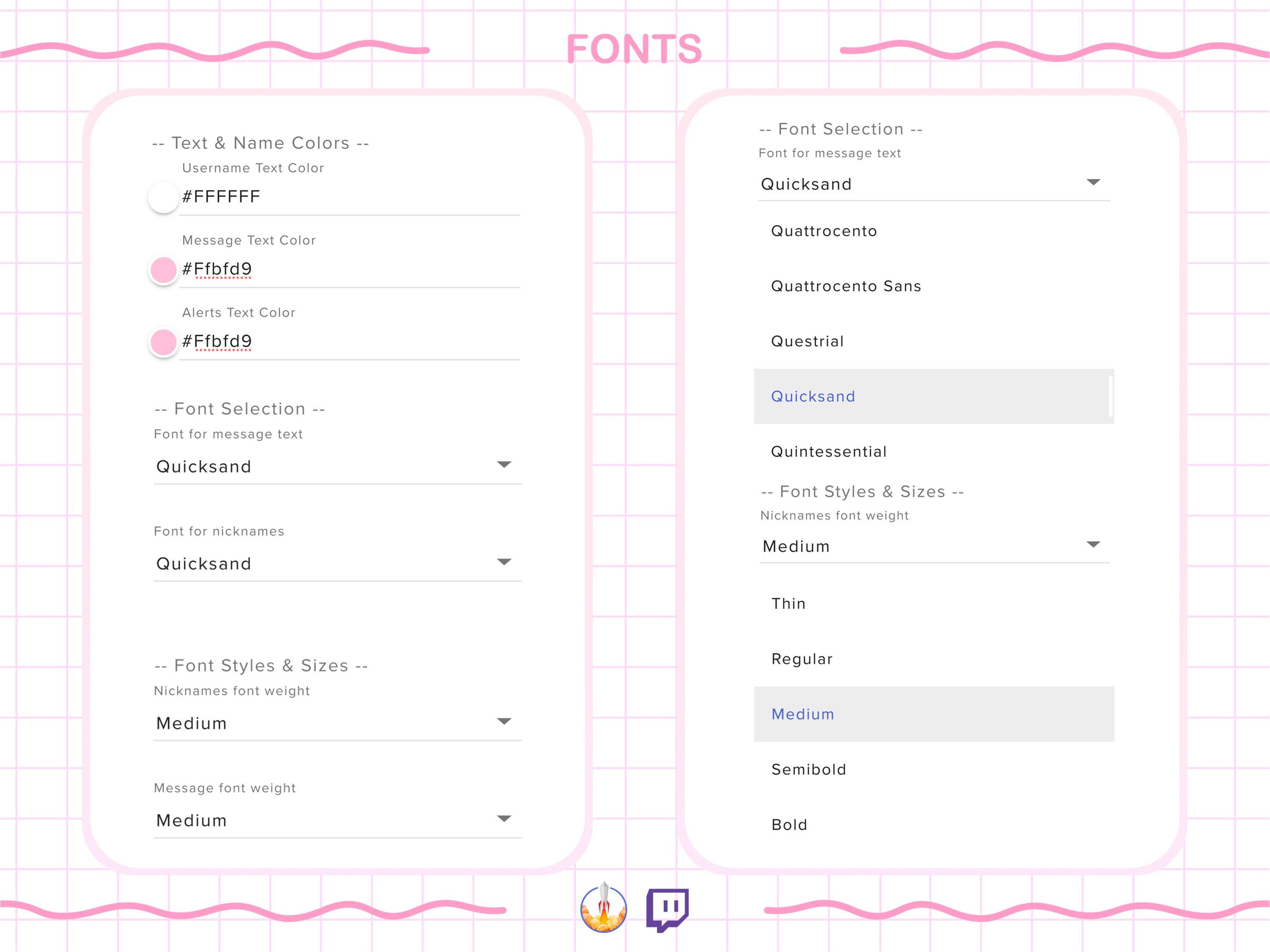 Pastel Scrapbook Twitch Chat Widget: Kawaii Notebook With Stickers ...