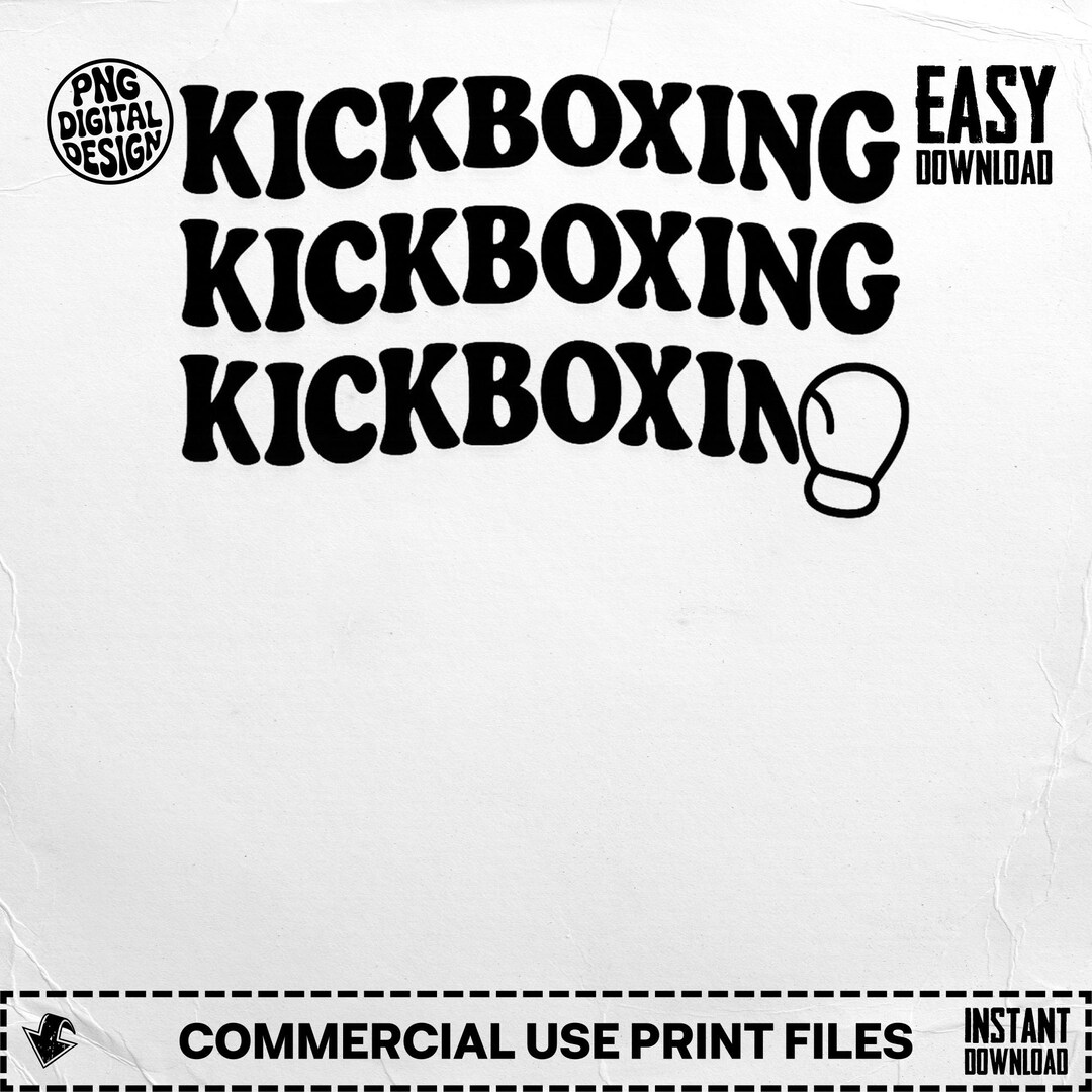 Kickboxing PNG Design, Martial Arts Digital Art, Fitness Motivation PNG ...