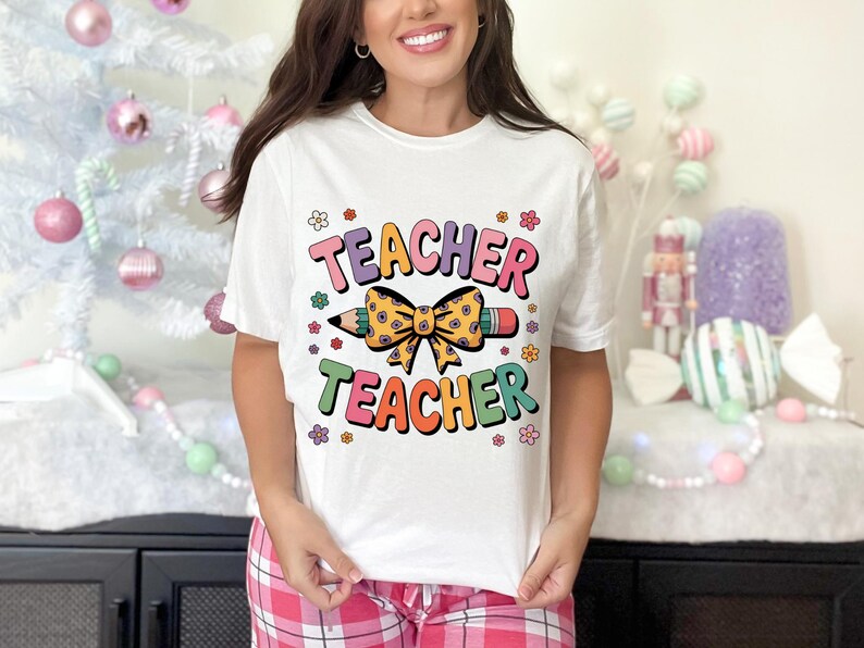 Teacher Appreciation PNG | Coquette Teacher PNG | First Day of School ...