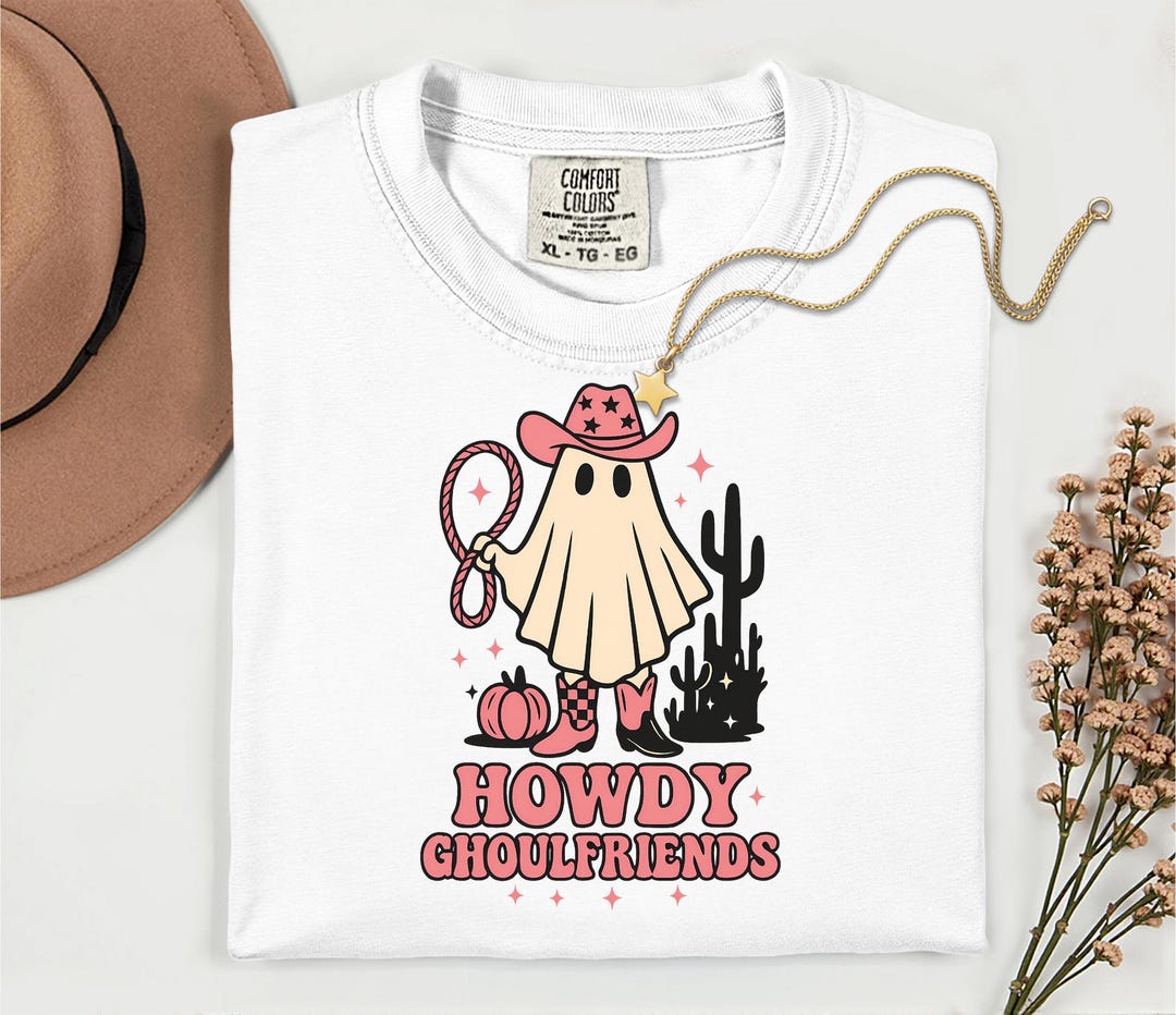 Howdy Ghoulfriends PNG | Cowgirl Ghost Western Halloween Sublimation ...