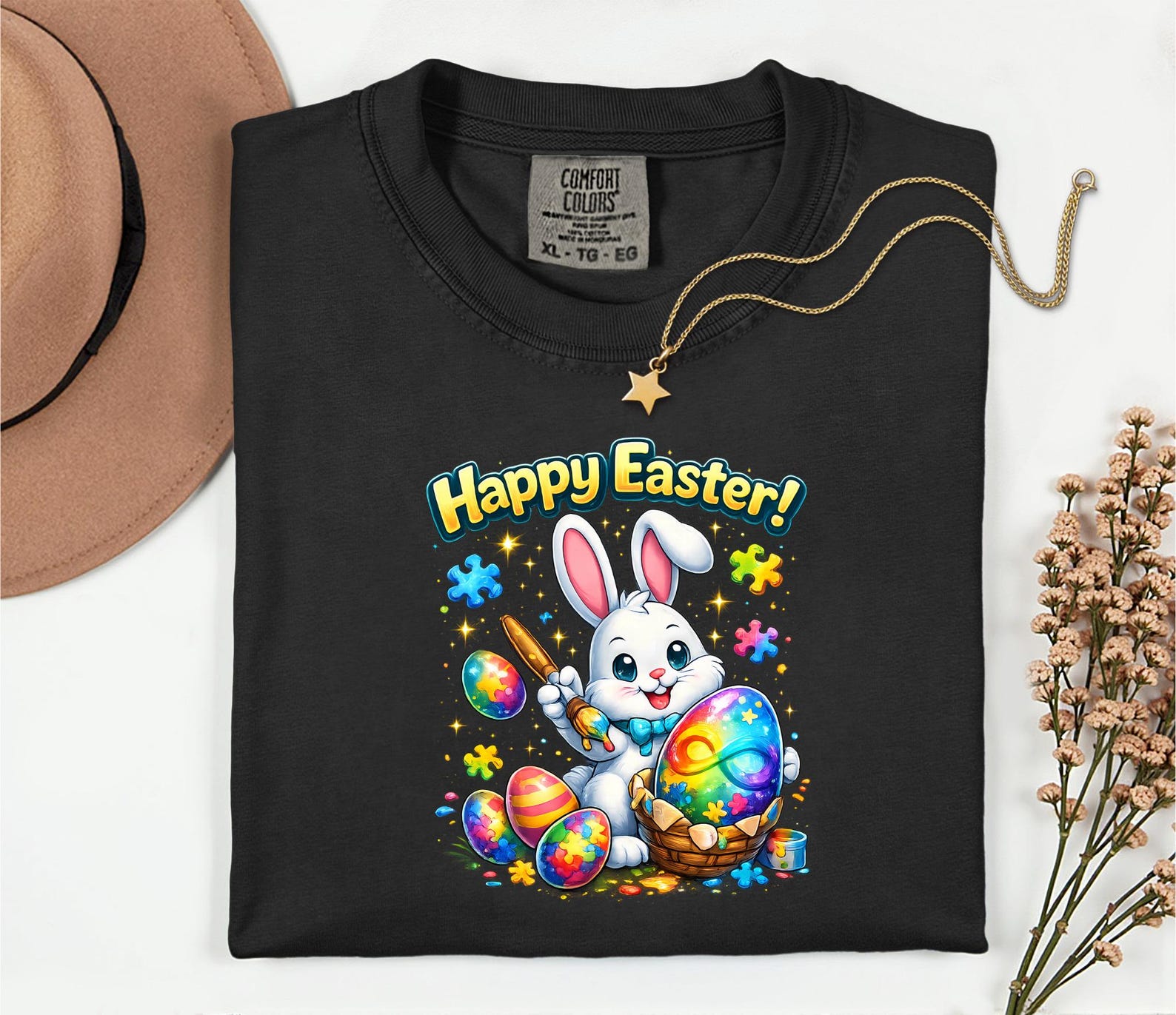 Easter Bunny & Autism Awareness PNG, Cute Easter Digital Download ...