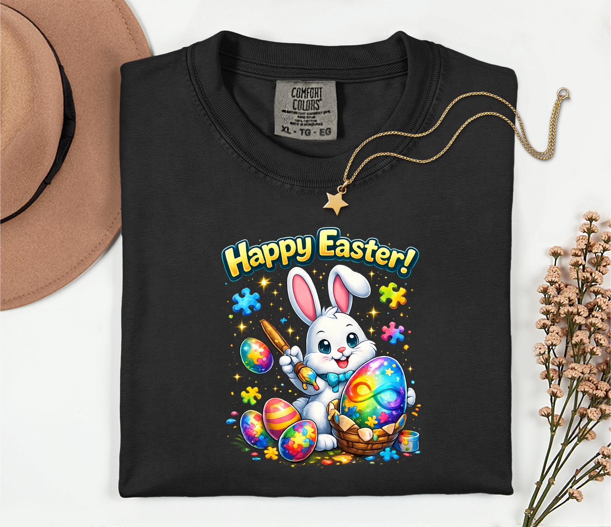 Easter Bunny & Autism Awareness PNG, Cute Easter Digital Download ...