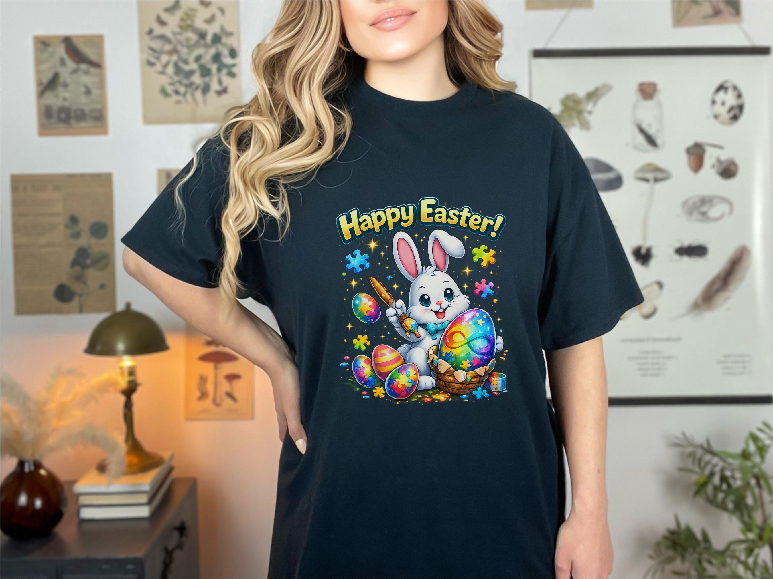 Easter Bunny & Autism Awareness PNG, Cute Easter Digital Download ...