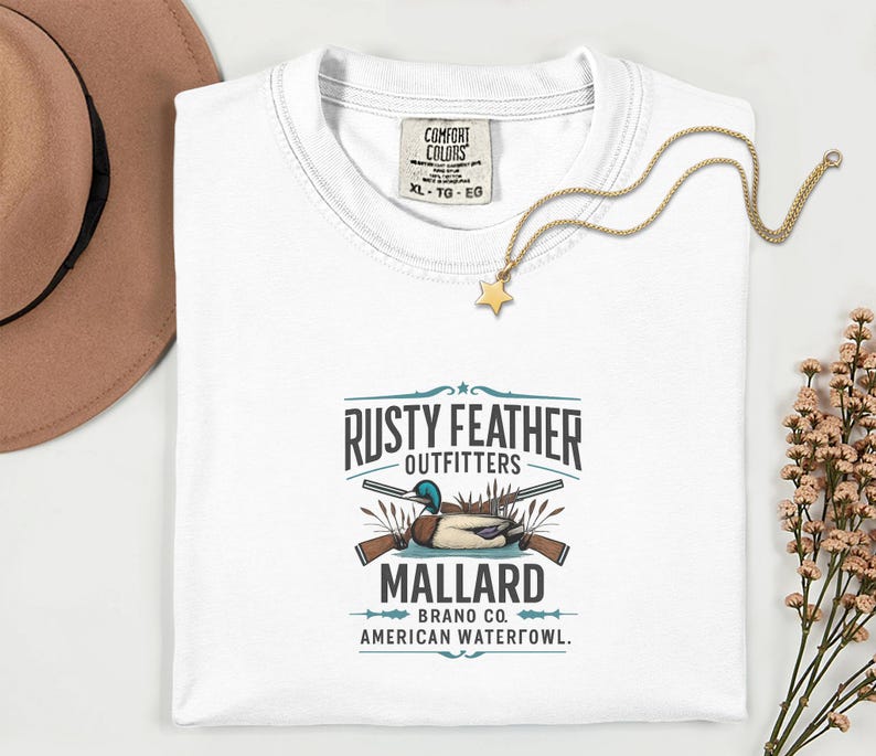 Mallard Duck PNG, Hunting Clipart, Digital Download, Rusty Feather ...
