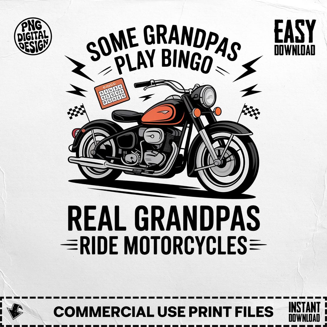 Motorcycle Grandpas PNG, Funny Grandpa Digital Download, Biker Papa ...