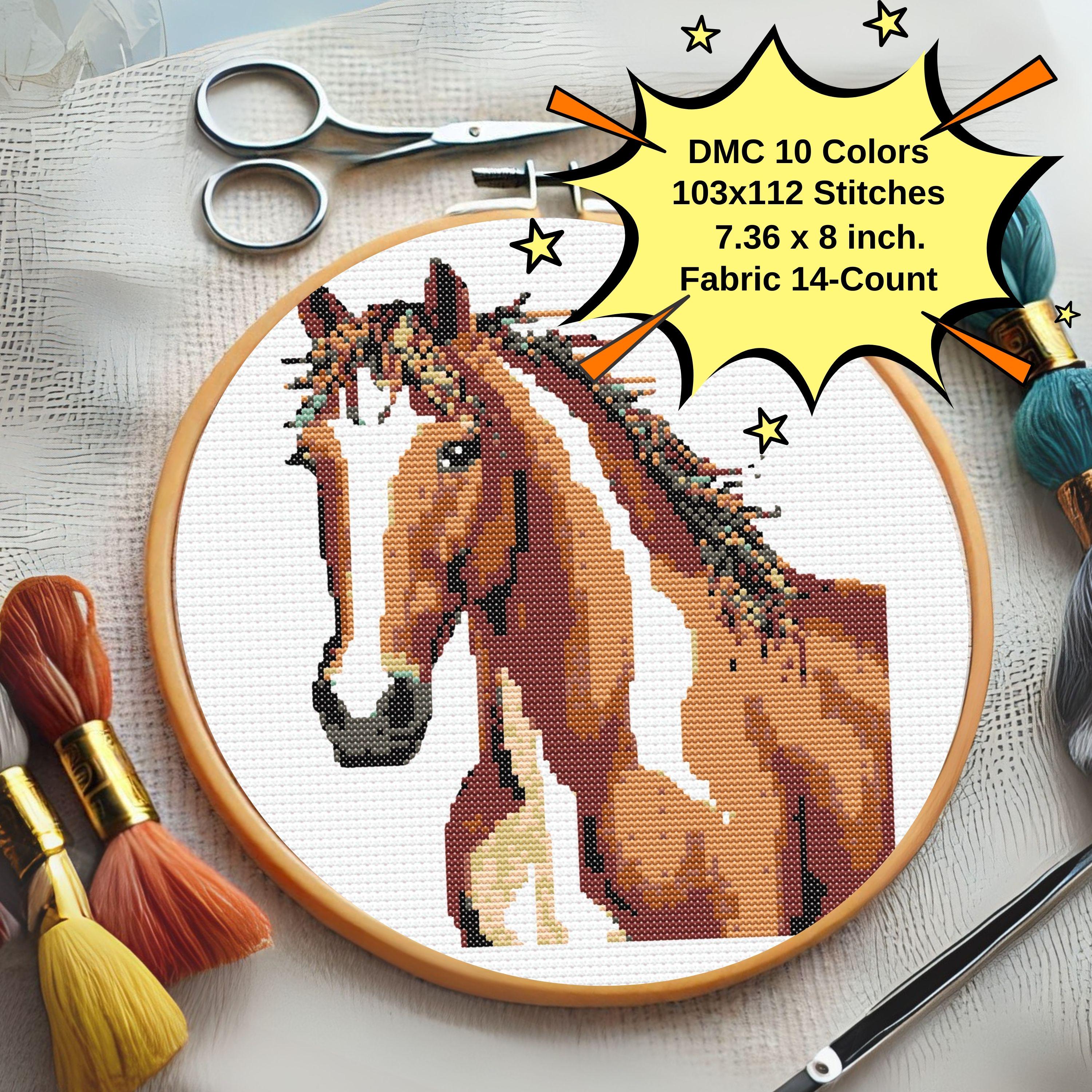 Horses Cross Stitch Pattern Pack - Downloadable Digital Printed PDF ...