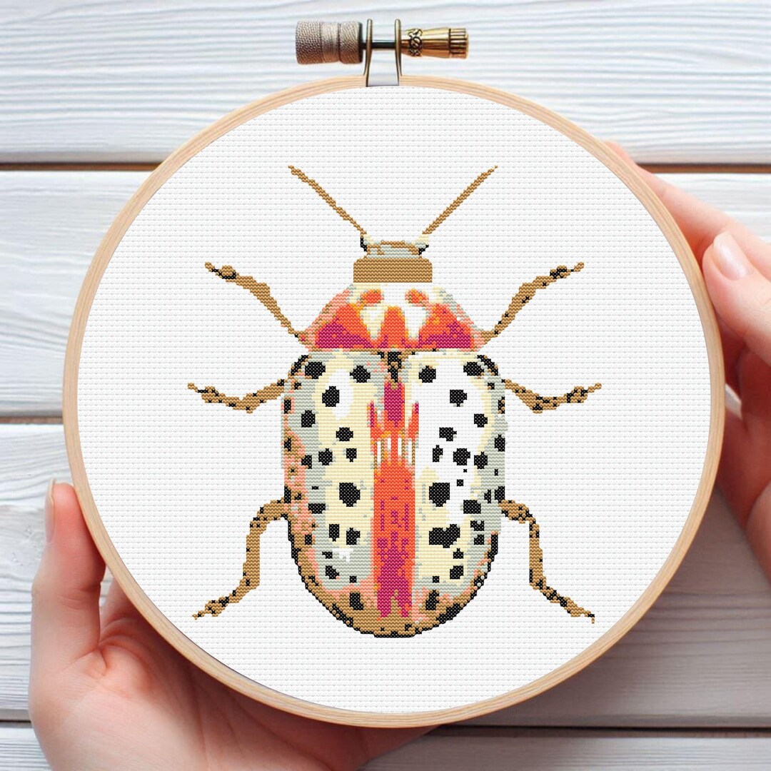 Insect Cross Stitch Pattern | Nature Bug Entomology PDF | 9 Color ...
