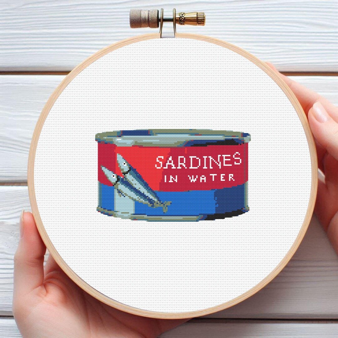 Sardine Cross Stitch Pattern. Downloadable and Printed Digital PDF ...