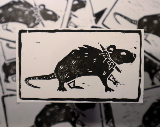 Punk Rat Stickers - Etsy