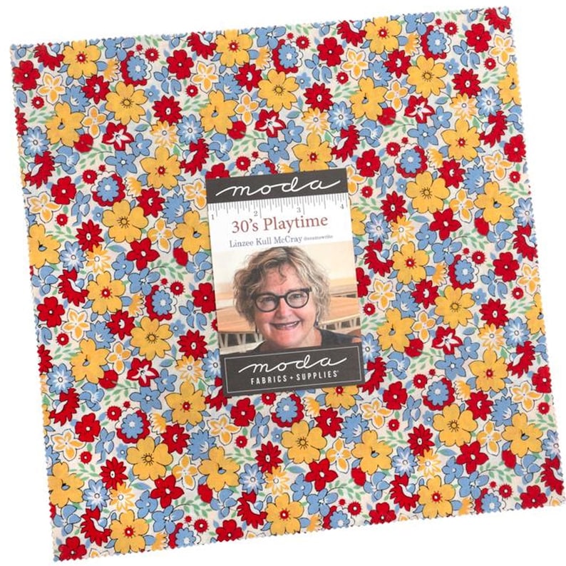 30's Playtime Layer Cake by Linzee Kull Mccray for Moda Fabrics 23370LC ...