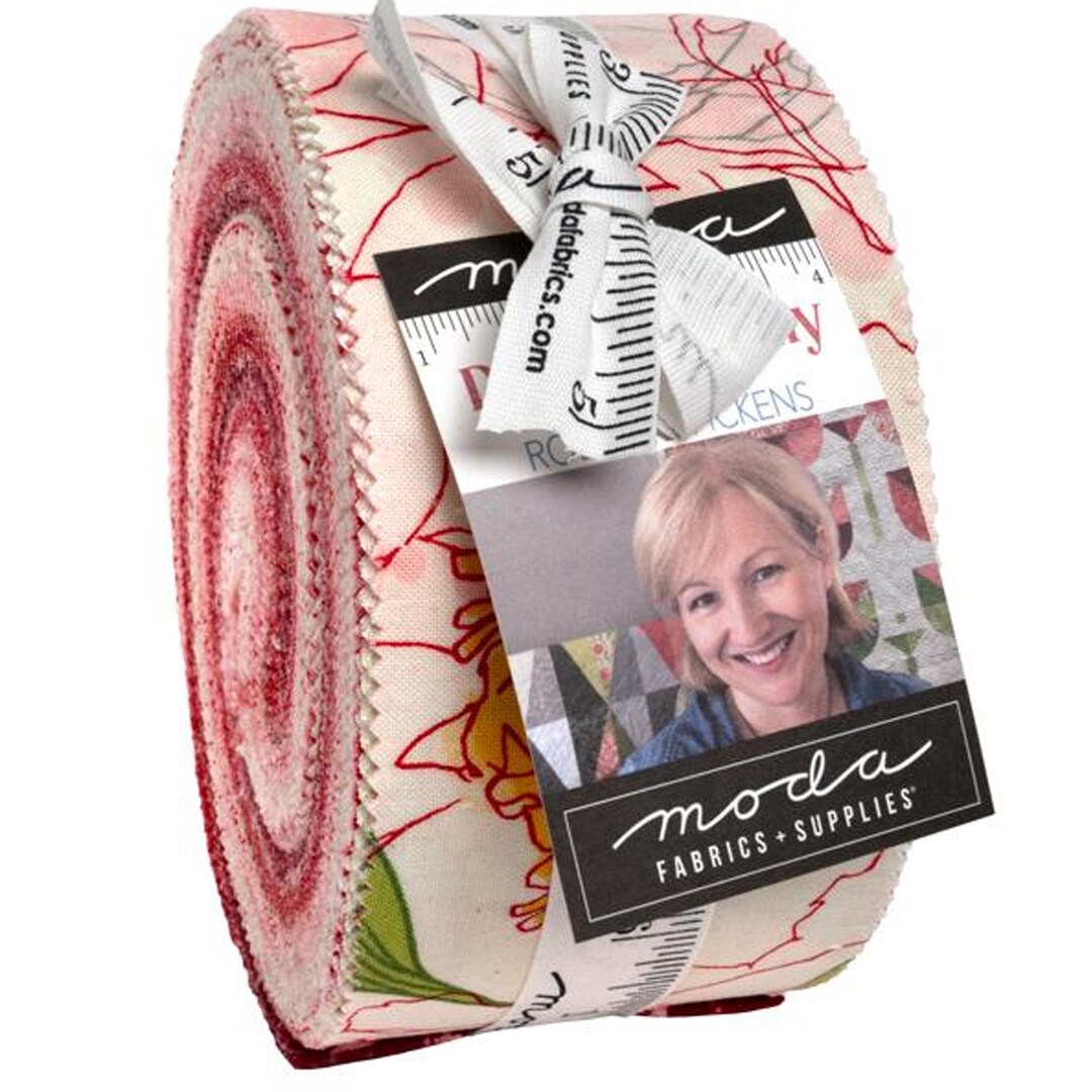Darling Peony Jelly Roll by Robin Pickens for Moda Fabrics 48790JR 40 2 ...