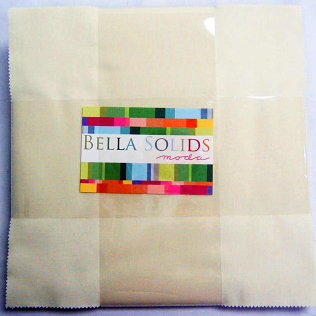 Moda Bella Solids Snow Layer Cake - 42 10" Fabric Squares - Etsy