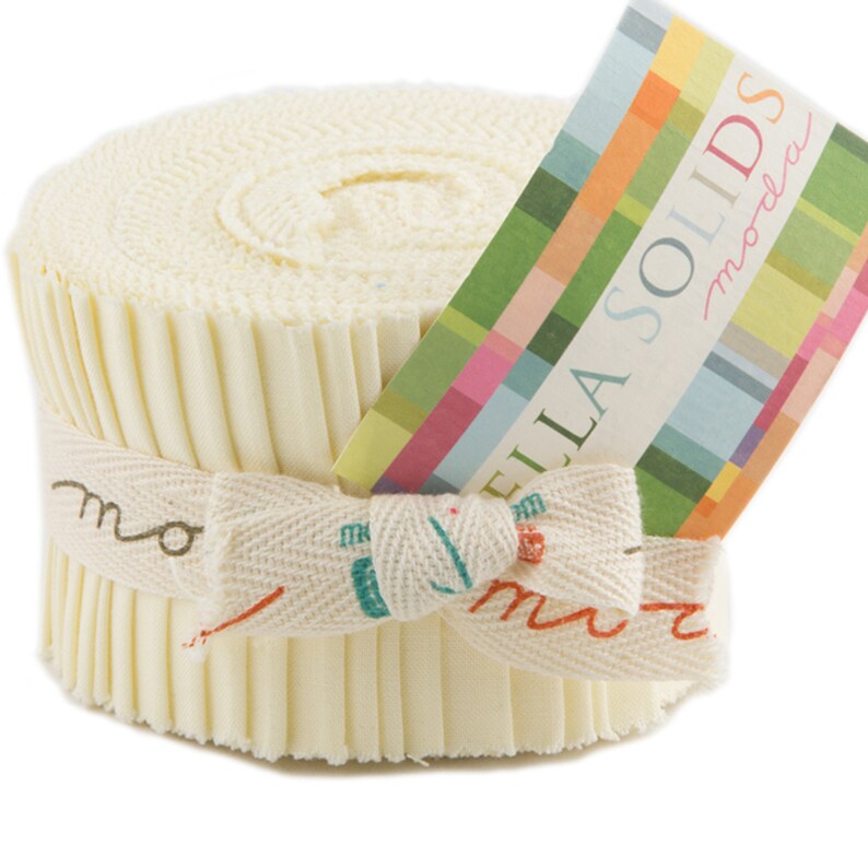 Moda Bella Solids Snow Junior Jelly Roll 20 2.5 X | Etsy