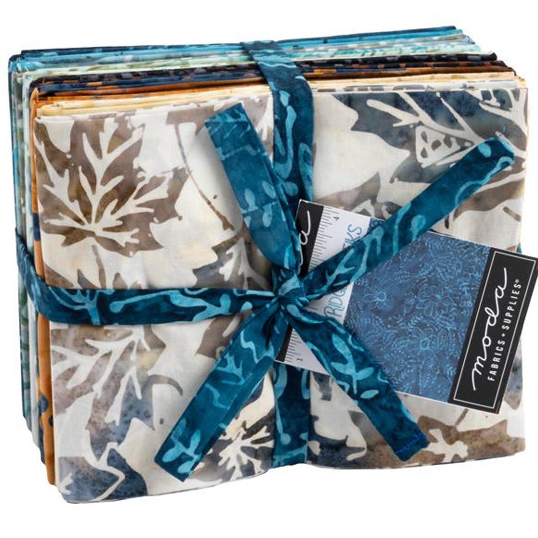 Blue Ridge Batiks 20 Fat Quarter Bundle by Moda Fabrics 4367AB - Etsy