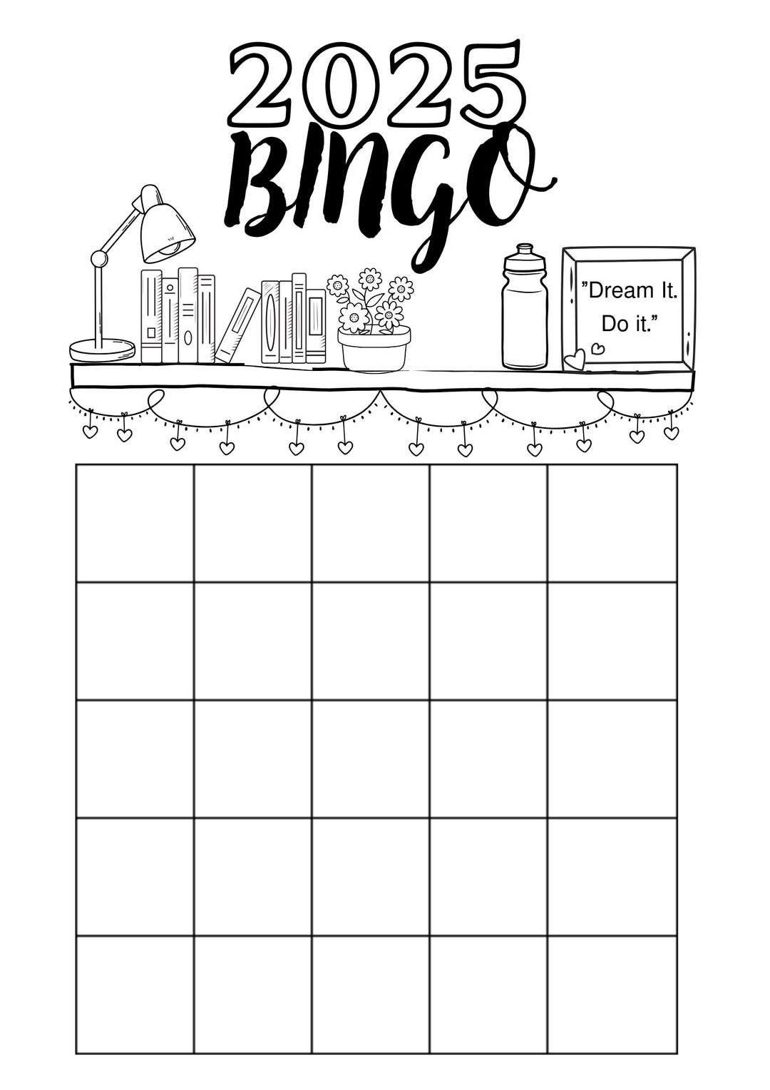 2025 Bingo Card - Etsy
