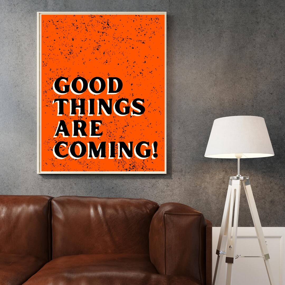Positive Wall Art for Office Modern Folk Eclectic Wall Hanging ...