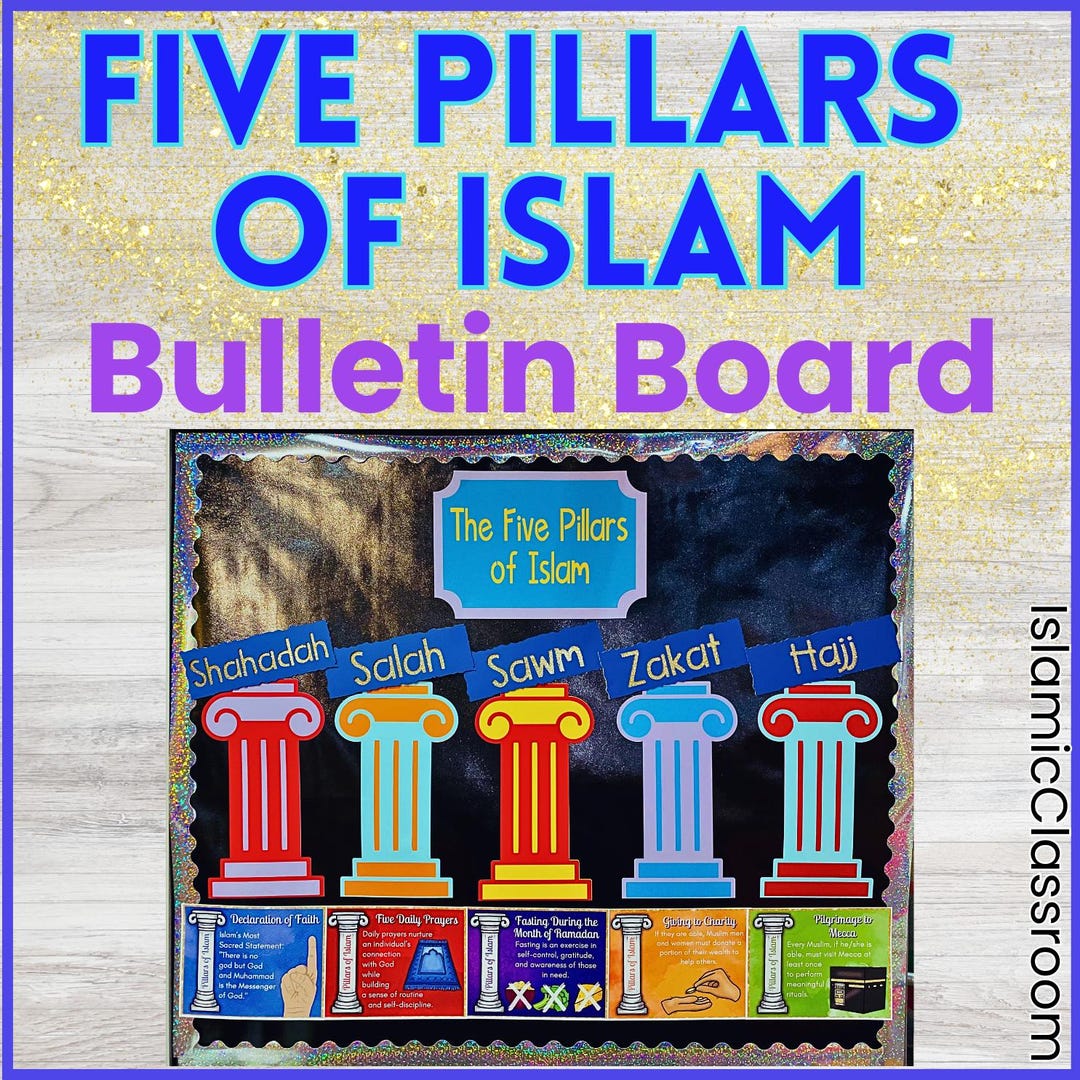 Five Pillars of Islam Bulletin Board - Etsy