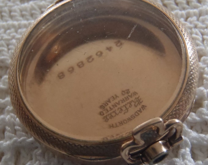 Vintage Pocket Watch Case Wadsworth Referee 20 Year - Etsy