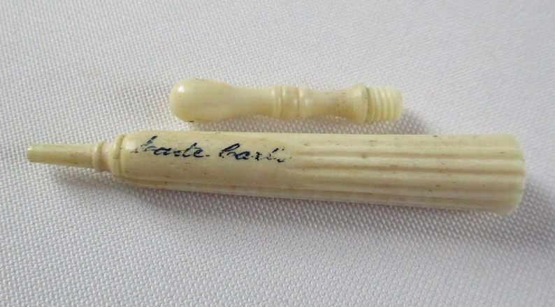 Vintage Souvenir Parasol Umbrella Bone Needle Case - Etsy
