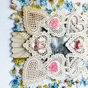 Vintage 1907 Paper Lace Heart Die Cut Valentine With Original Envelope ...