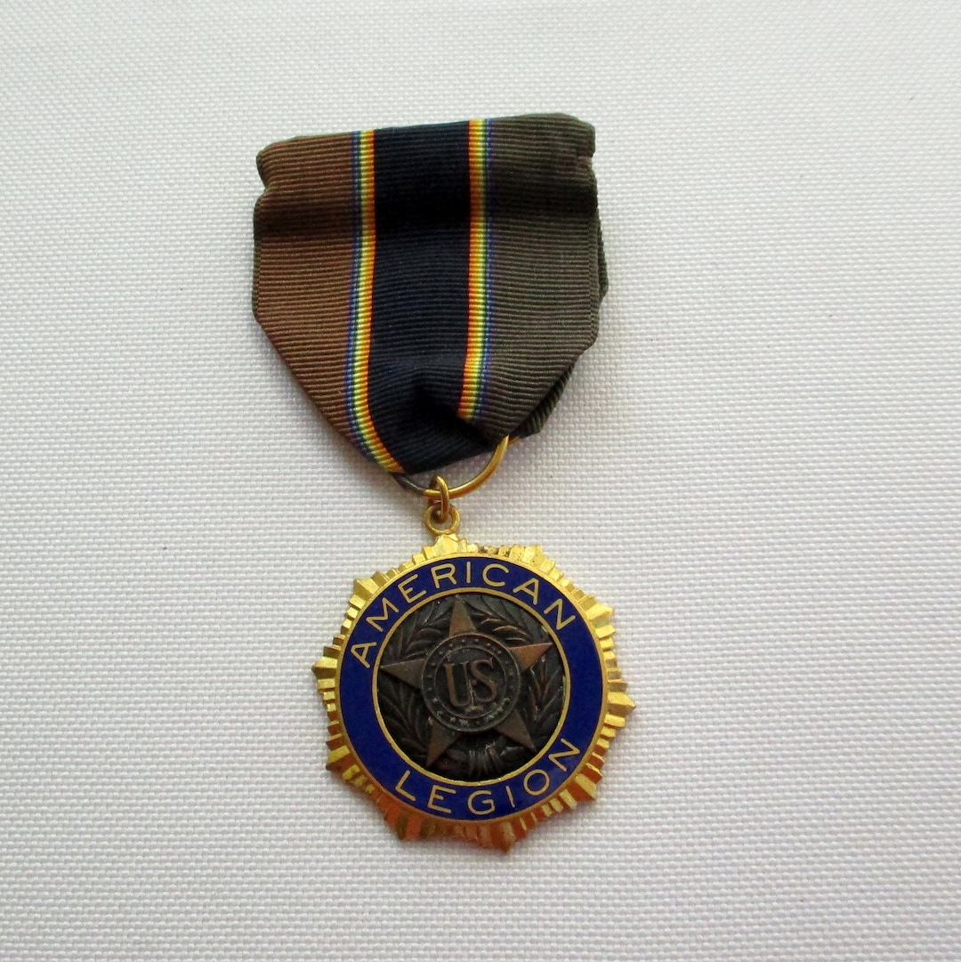 Vintage American Legion Ribbon Medal Pin Pat. Dec. 9, 1919 L. G. B. Co ...