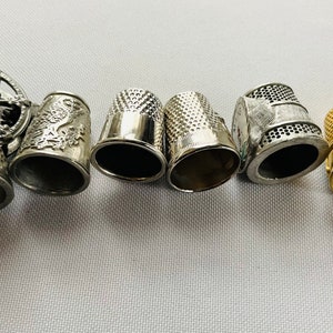 Vintage Group of 6 Thimbles Nicholas Gish Manheim Montana - Etsy