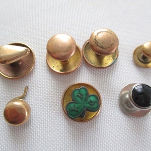 Vintage Group of 7 Collar Buttons and Shirt Studs - Etsy