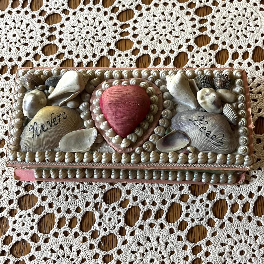 Vintage Revere Beach Shell Work Souvenir Box - Etsy