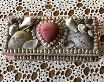 Vintage Shell Souvenir Box - Etsy