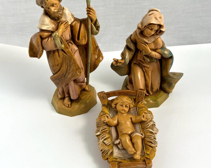 Vintage Fontanini 1991 the Holy Family Italian Nativity Creche Figures ...