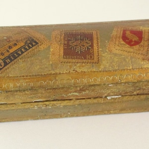 Vintage Florentine Tole Stamp Box Made in Italy - Etsy