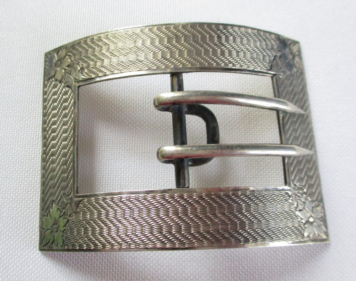 Vintage Belt Buckle Sterling Silver La Secla, Fried & Co. Early 1900s ...