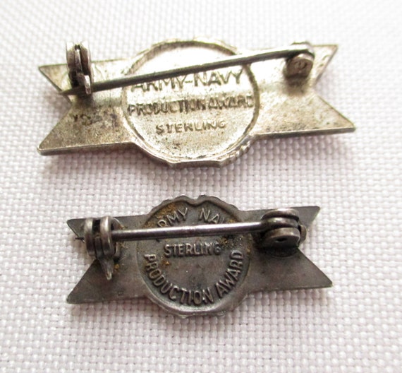 Vintage Army Navy Production Award Pins for Excellenc… - Gem