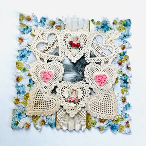 Vintage 1907 Paper Lace Heart Die Cut Valentine With Original Envelope ...