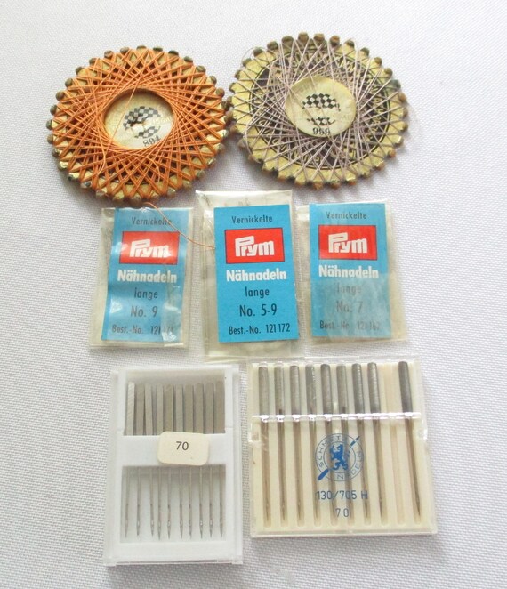 Vintage Cardboard Thread Winders and Needles - Etsy