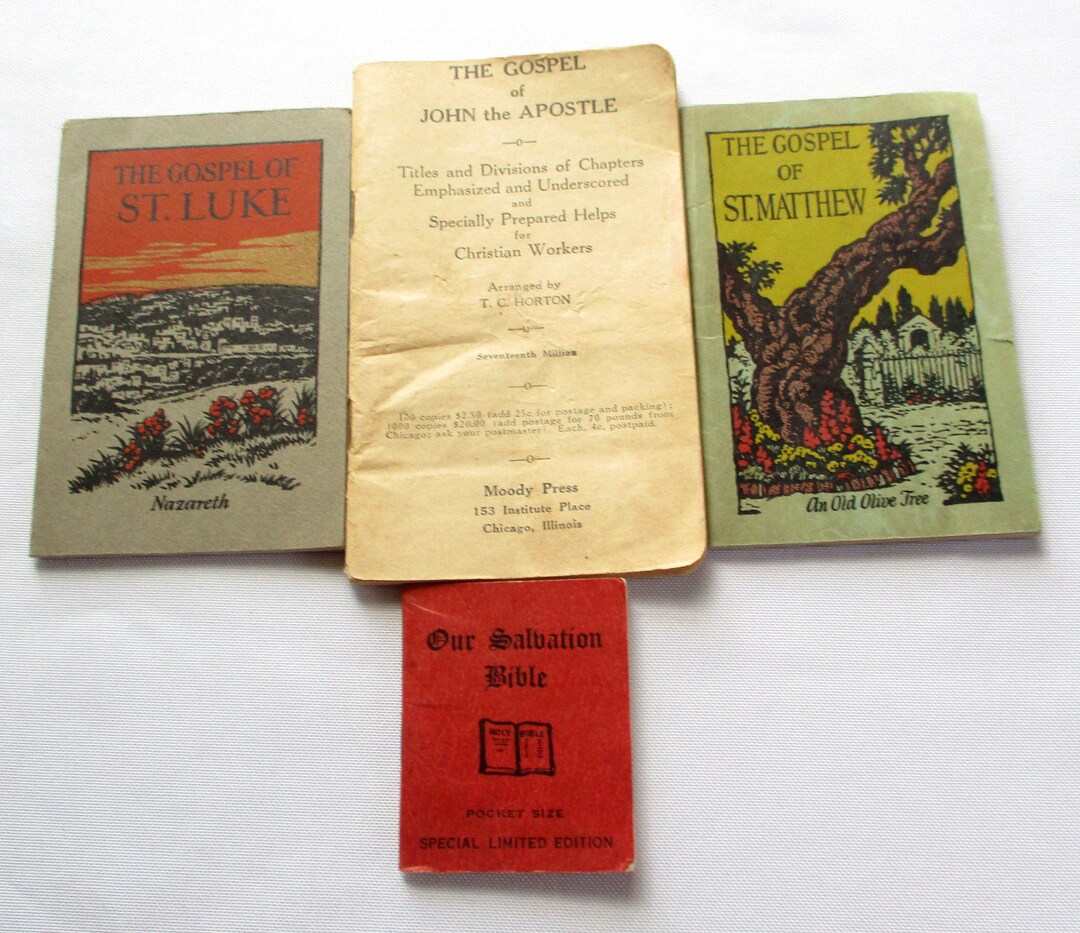 Vintage Religious Gospel and Bible Booklets 4 Pieces - Etsy