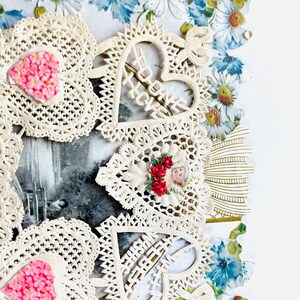 Vintage 1907 Paper Lace Heart Die Cut Valentine With Original Envelope ...