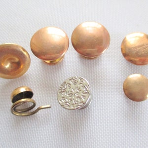 Vintage Group of 7 Collar Buttons and Shirt Studs - Etsy