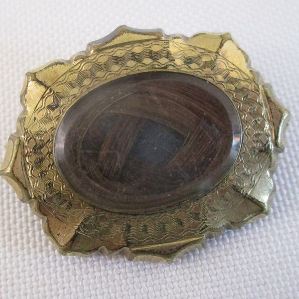 Antique Victorian Hair Brooch - Etsy