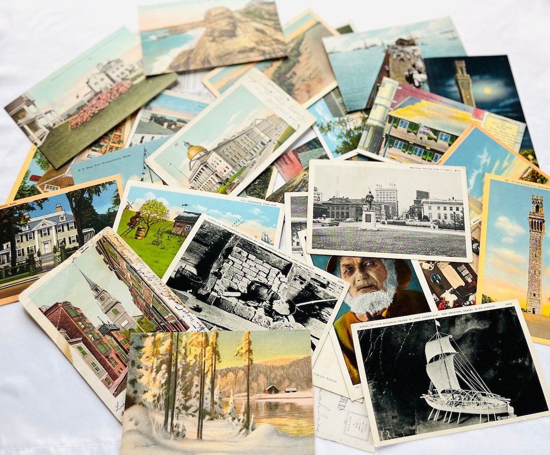 Vintage Group of 31 Assorted Postcards - Etsy