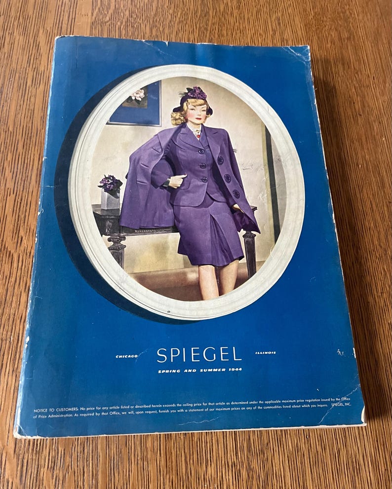 Vintage Spiegel Catalog Spring and Summer 1944 - Etsy