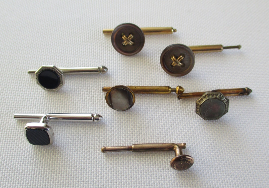 Vintage Assorted Shirt Studs 7 Pieces - Etsy